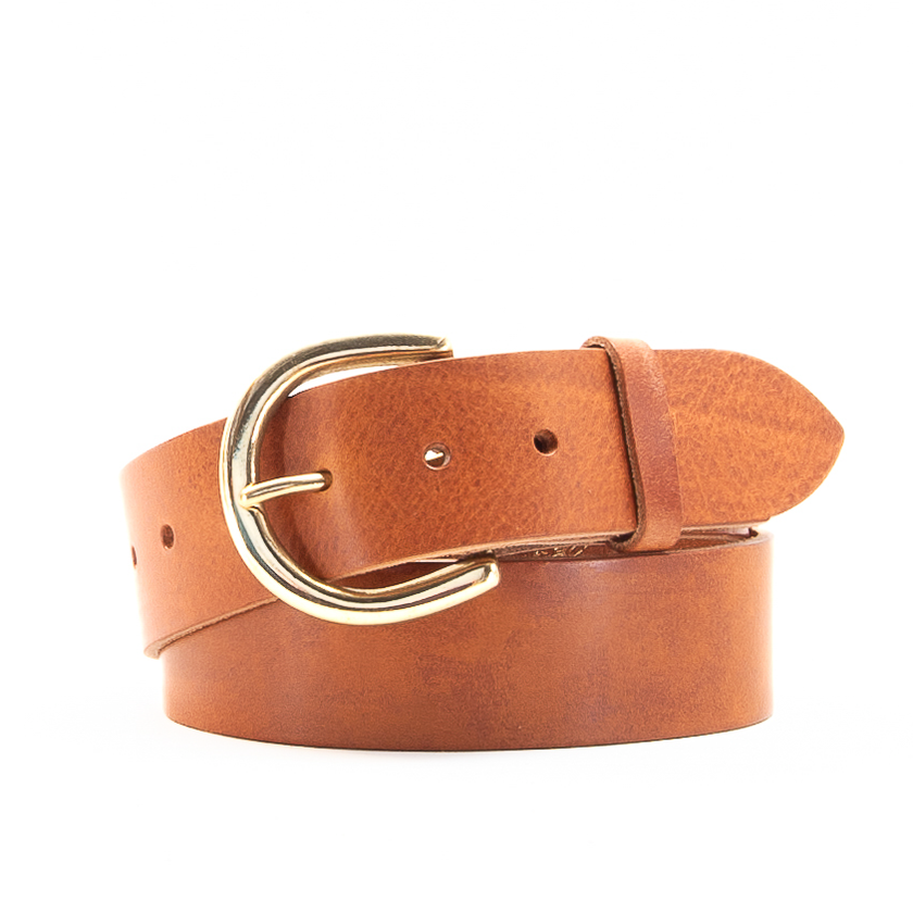 Village Leathers | Handmade Chunky Tan Leather Belt | Made in London ...
