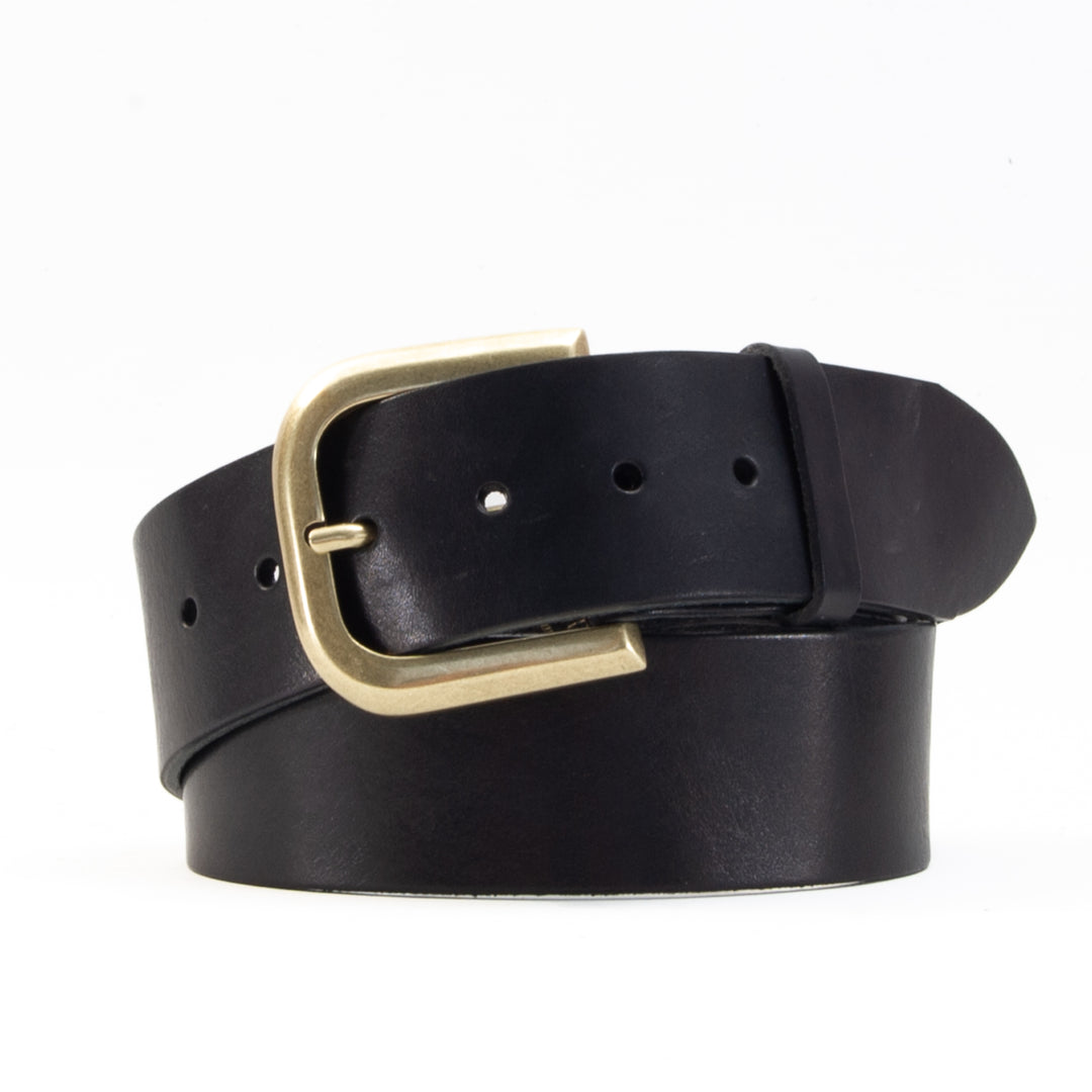 2" Black Leather Belt | Womens Wide Leather Belt | Wide Mens Leather ...
