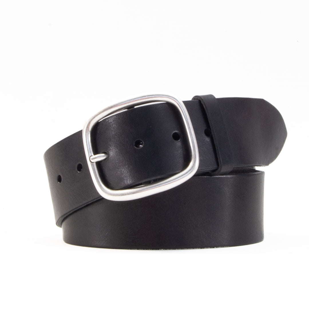 2" Black Leather Belt | Womens Wide Leather Belt | Wide Mens Leather ...