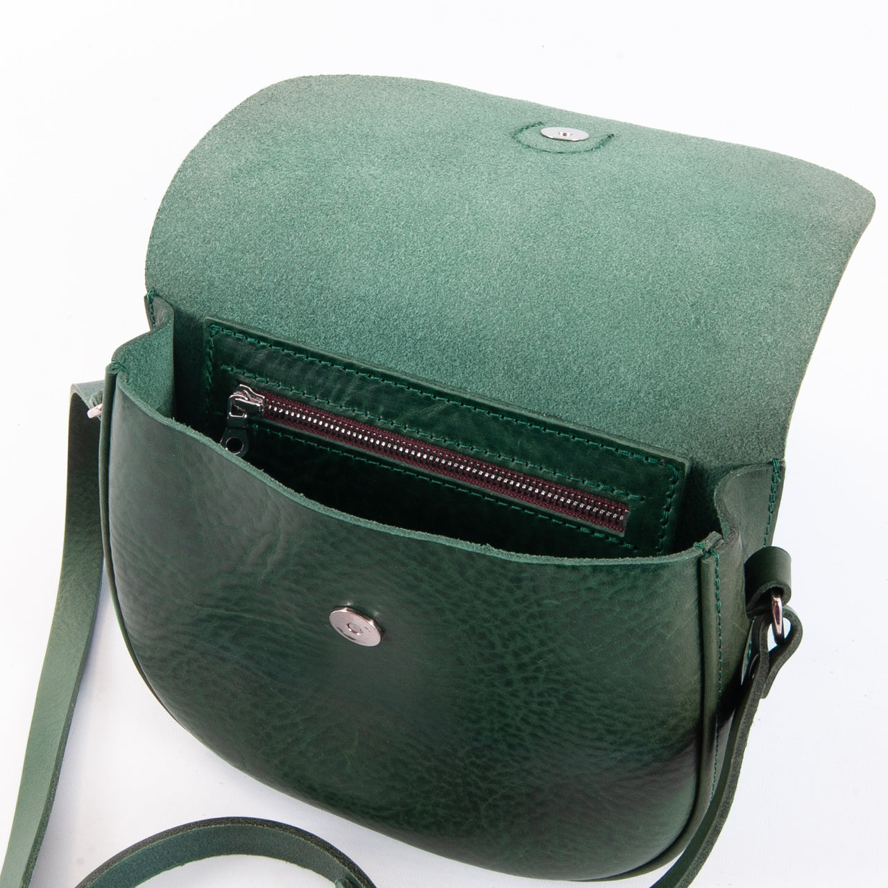 Mini-Belle Green Leather Crossbody Bag – Village Leathers