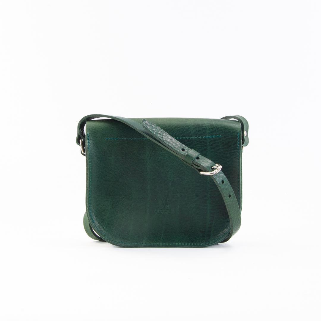 Mini-Belle Green Leather Crossbody Bag – Village Leathers