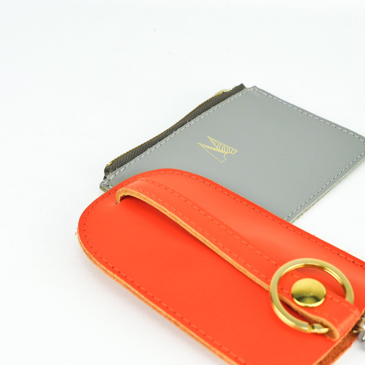 Tangerine Leather Bell Key Holder | Genuine Leather Bell Key Case ...