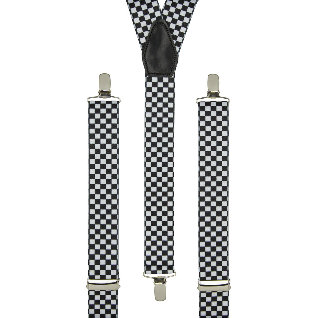 Men's Checkerboard Braces | Ska Braces | Handmade Braces – Village Leathers