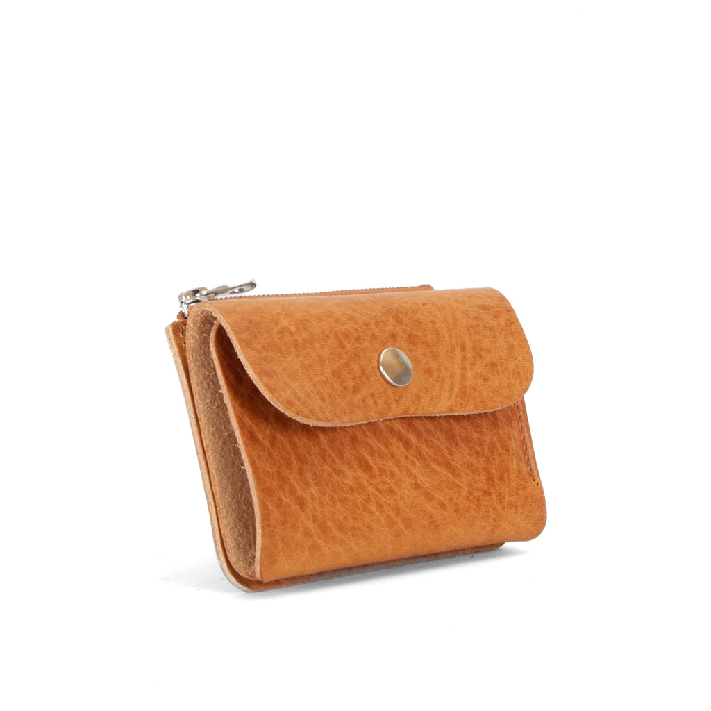 Tan Leather Purse | Handmade Leather Wallet | Made in London – Village ...