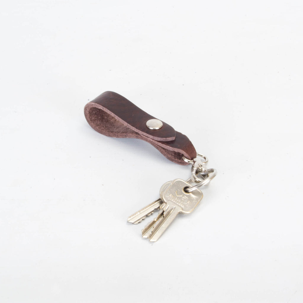 Belt Loop Brown Leather Key Ring | Leather belt Key Holder – Village ...