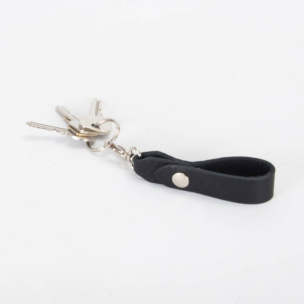 Belt Loop Key Ring | Leather Belt Key Holder | Handmade Black Leather ...