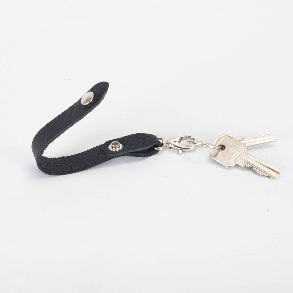 Belt Loop Key Ring | Leather Belt Key Holder | Handmade Black Leather ...